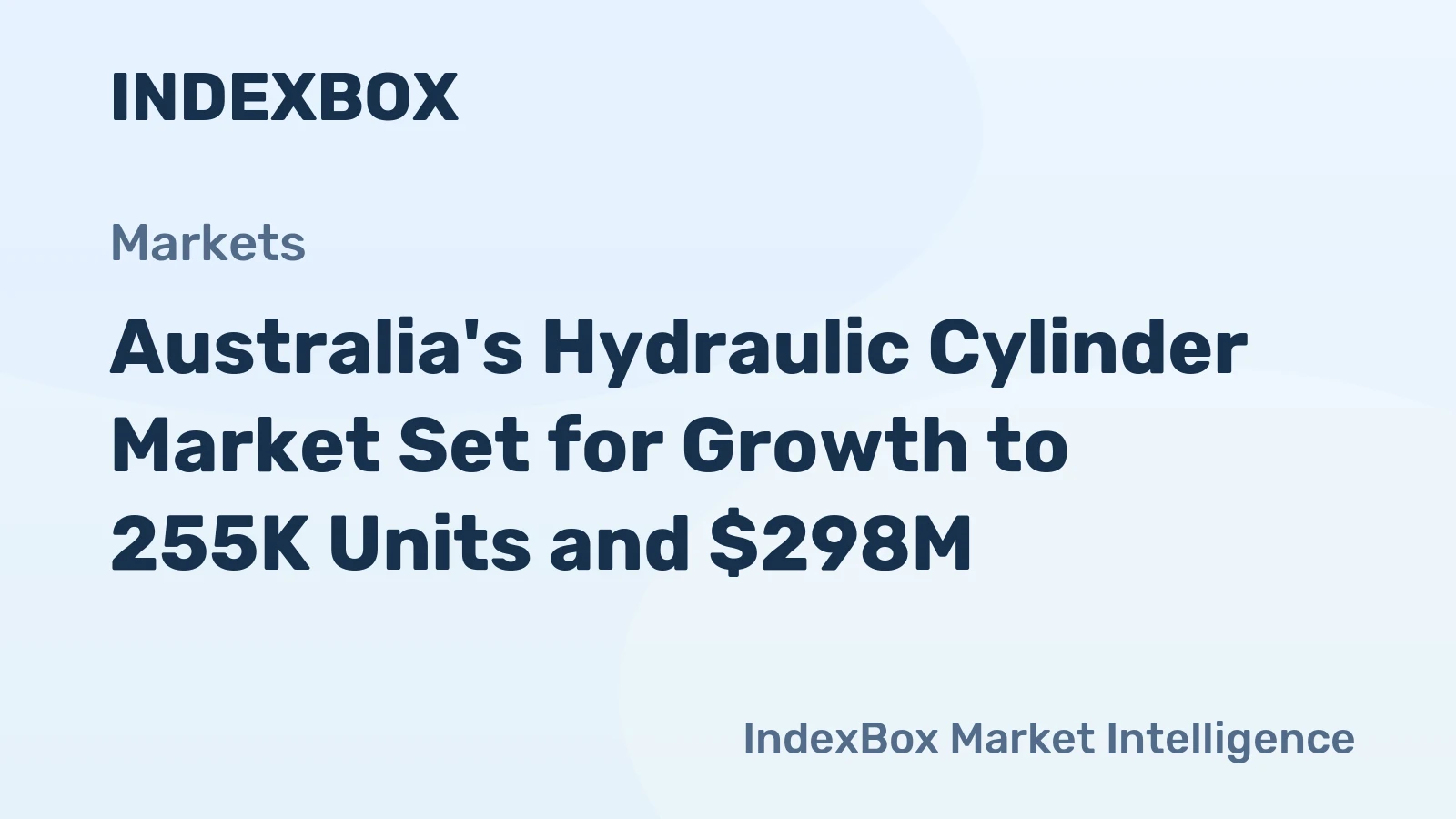 Australia's Hydraulic Cylinder Market Set for Growth to 255K Units and $298M