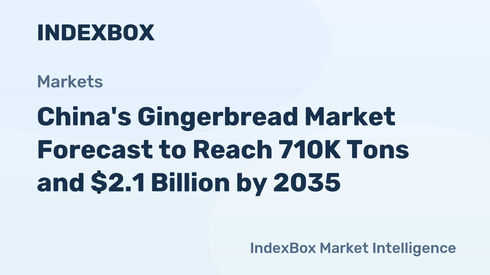 China's Gingerbread Market Forecast to Reach 710K Tons and $2.1 Billion by 2035