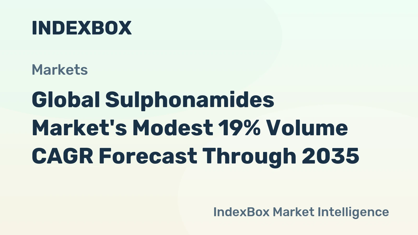 Global Sulphonamides Market's Modest 19% Volume CAGR Forecast Through 2035