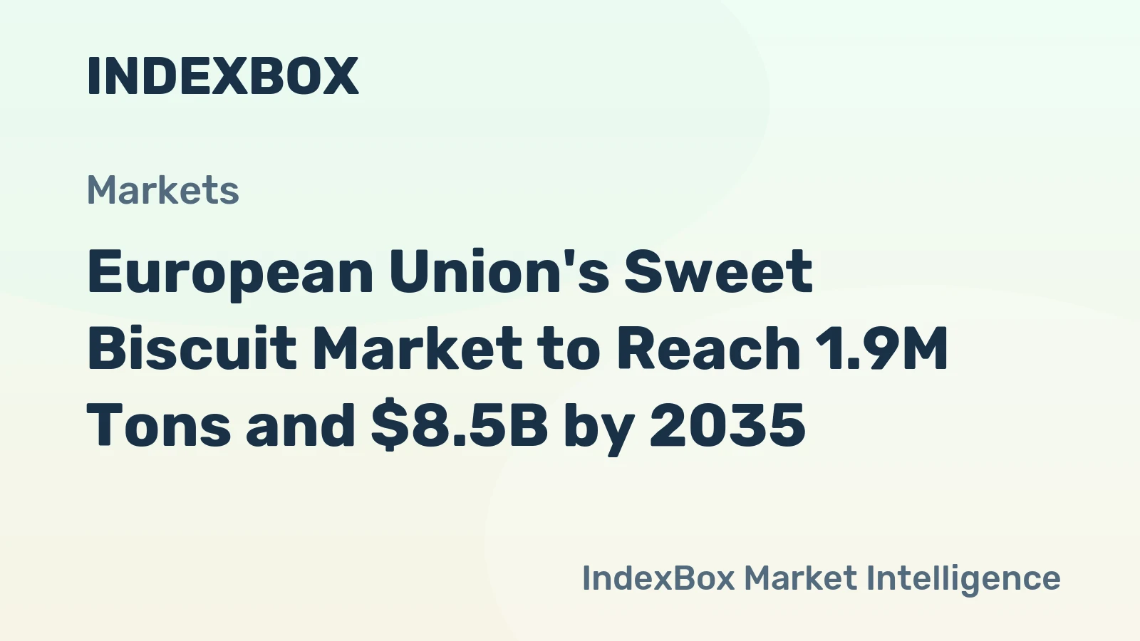 European Union's Sweet Biscuit Market to Reach 1.9M Tons and $8.5B by 2035