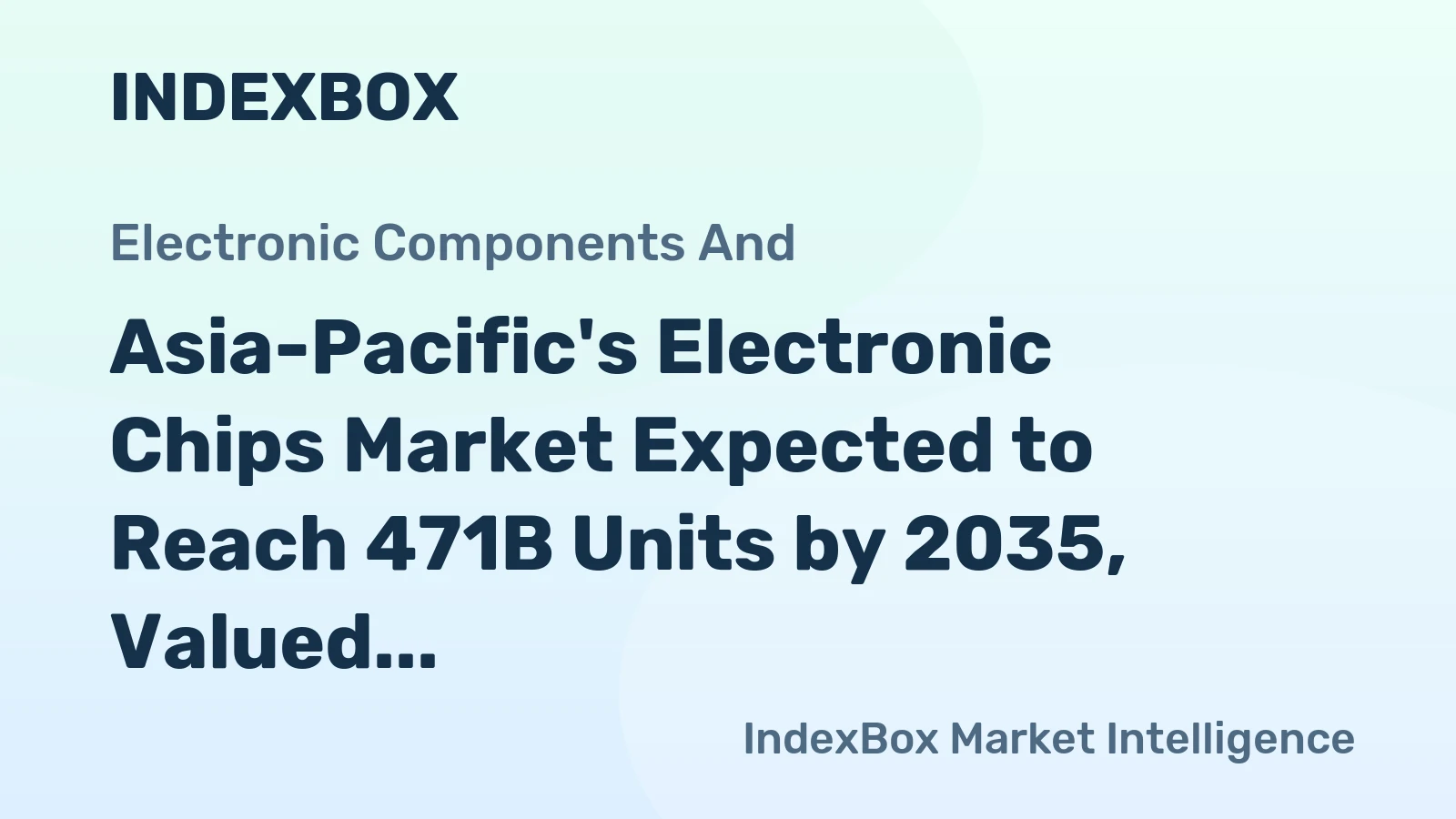 Asia-Pacific's Electronic Chips Market Expected to Reach 471B Units by 2035, Valued at $472B