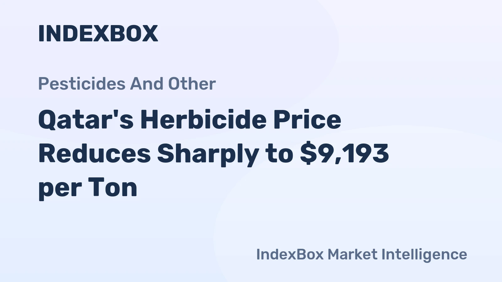 Qatar's Herbicide Price Reduces Sharply to $9,193 per Ton