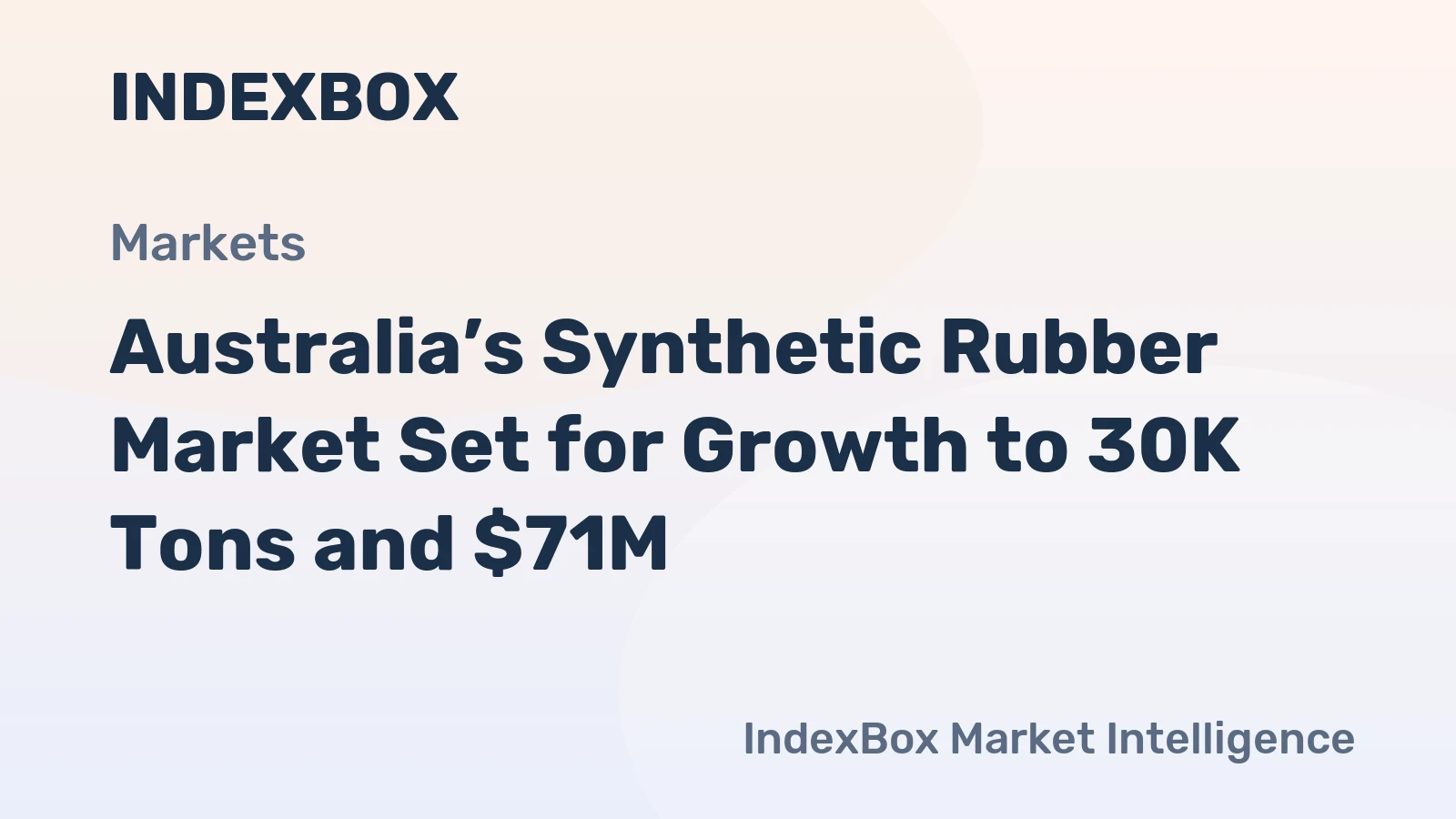 Australia’s Synthetic Rubber Market Set for Growth to 30K Tons and $71M