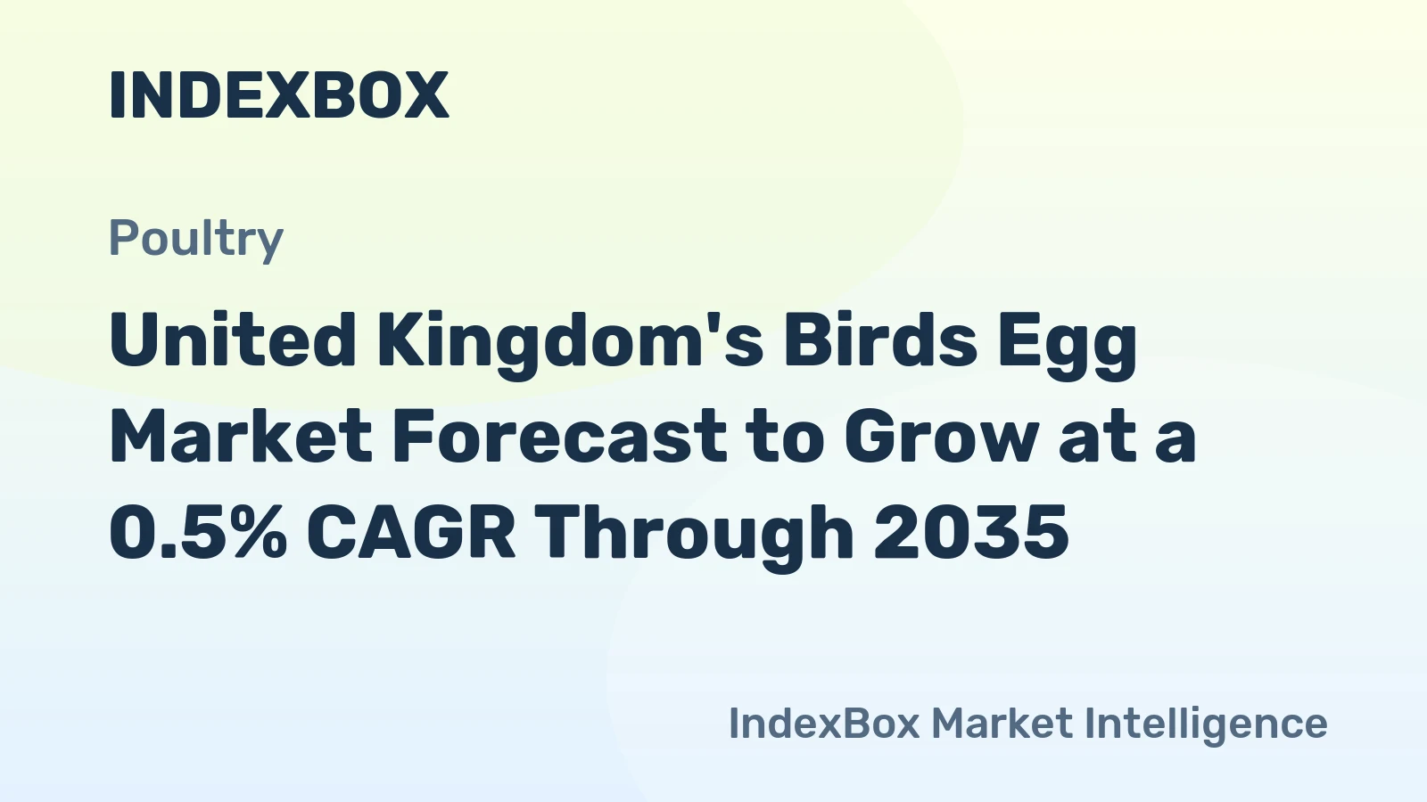 United Kingdom's Birds Egg Market Forecast to Grow at a 0.5% CAGR Through 2035