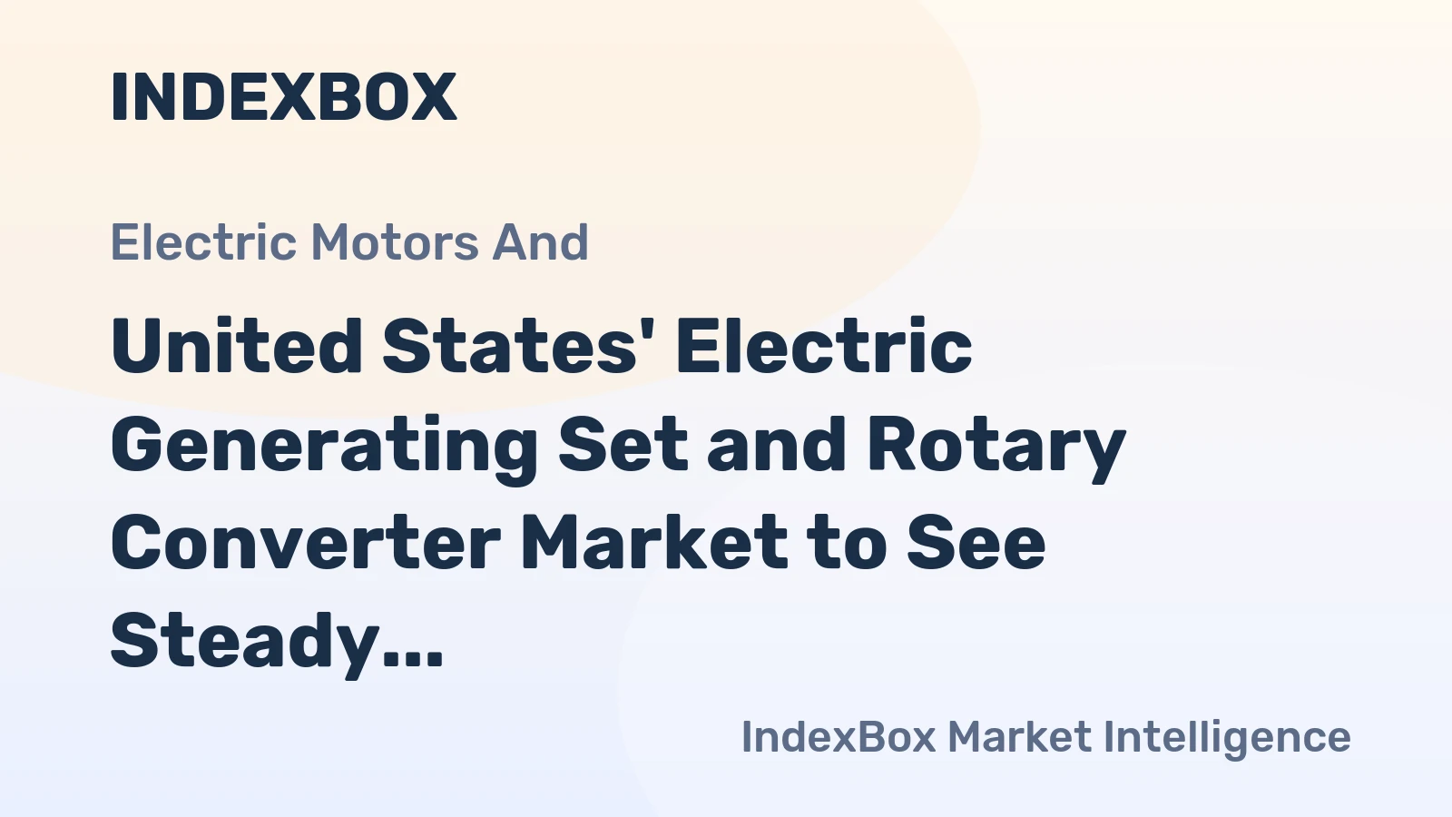 United States' Electric Generating Set and Rotary Converter Market to See Steady Growth with a +1.8% CAGR Through 2035