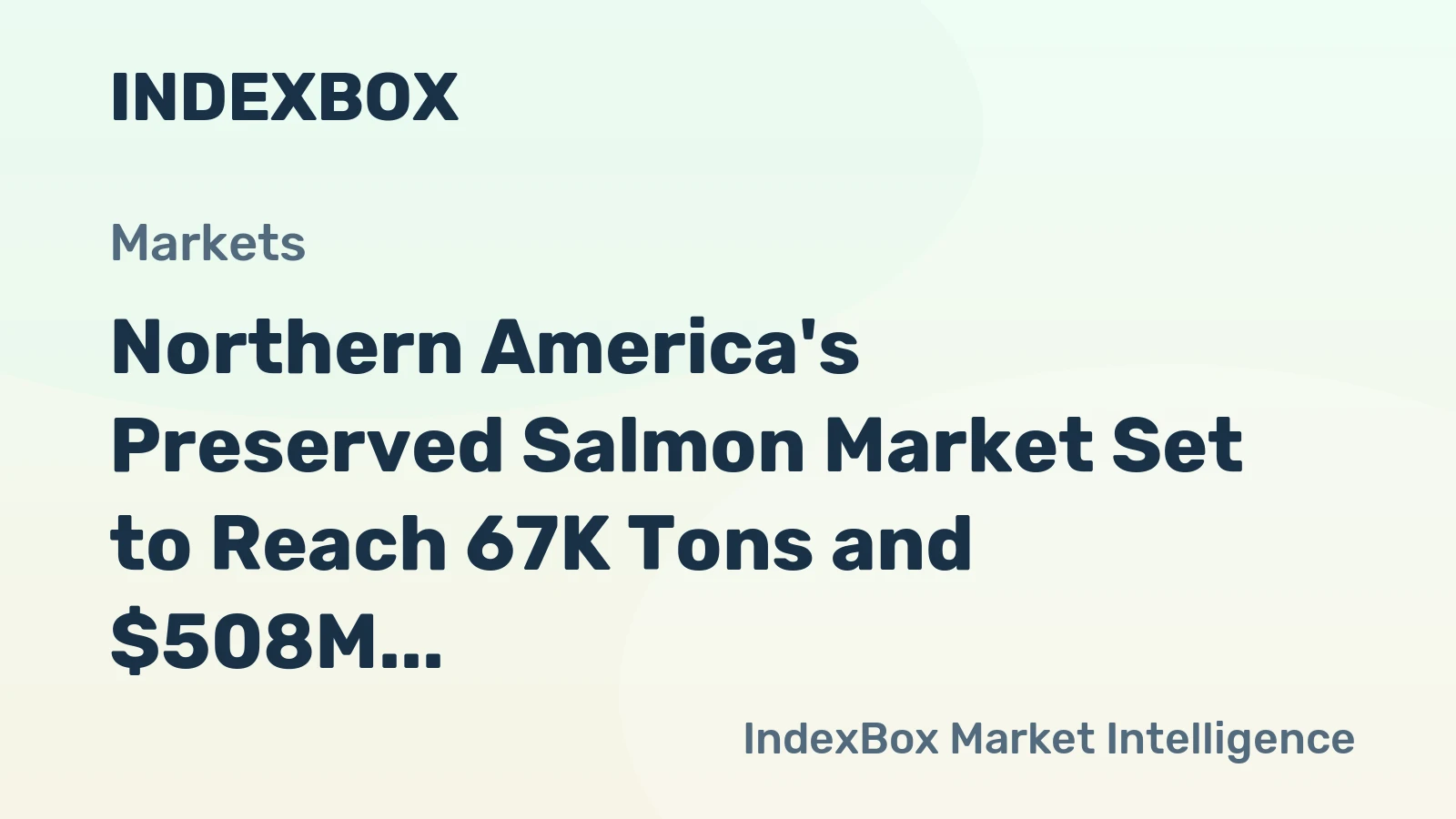 Northern America's Preserved Salmon Market Set to Reach 67K Tons and $508M by 2035