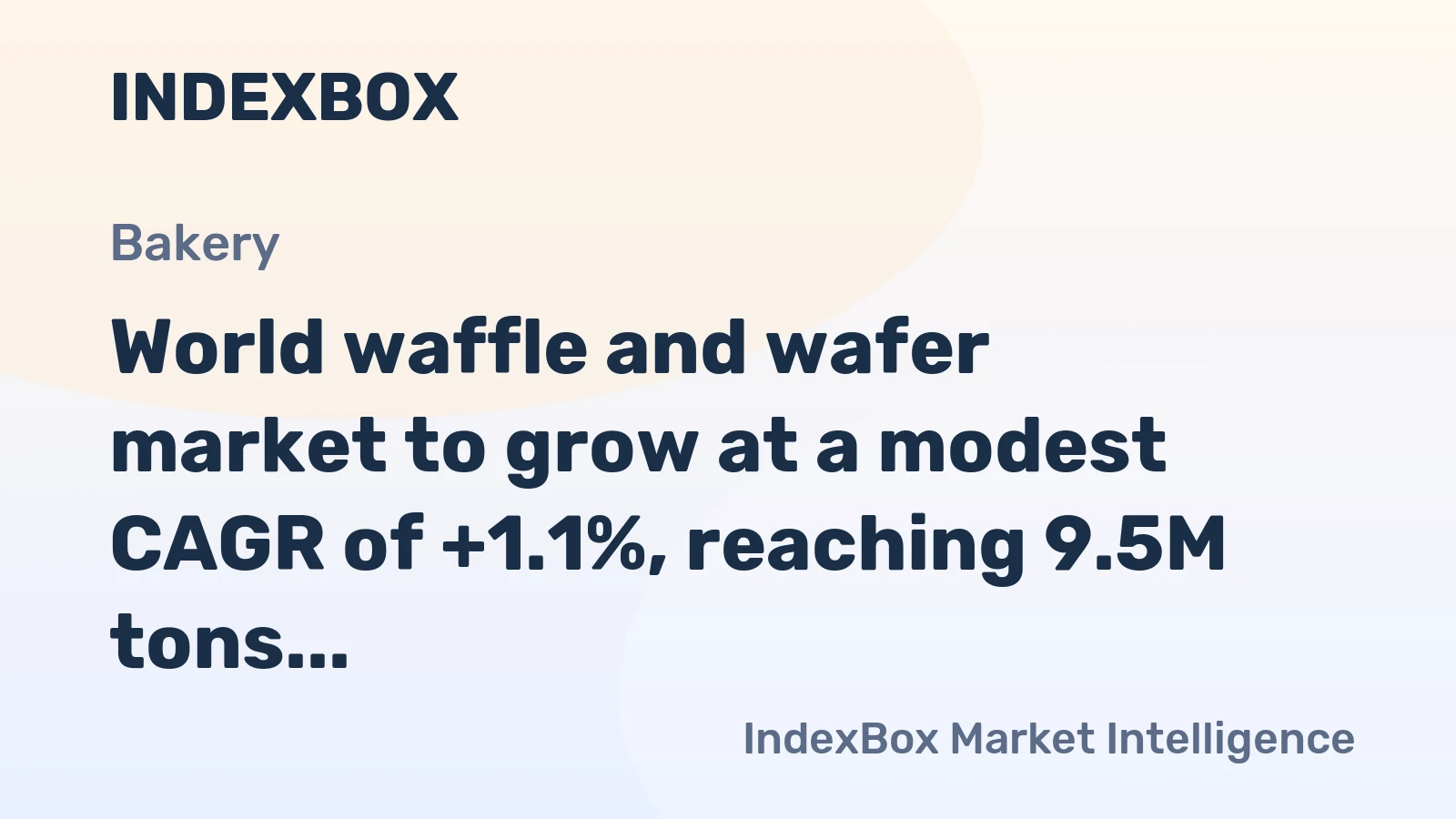 World waffle and wafer market to grow at a modest CAGR of +1.1%, reaching 9.5M tons by 2035.