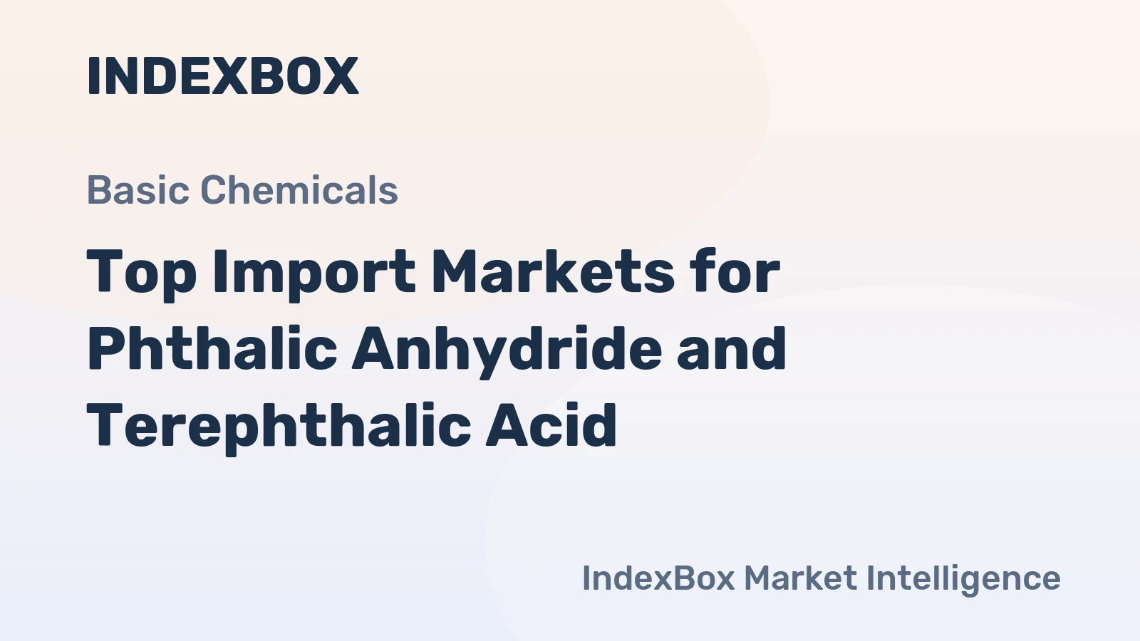 Top Import Markets for Phthalic Anhydride and Terephthalic Acid