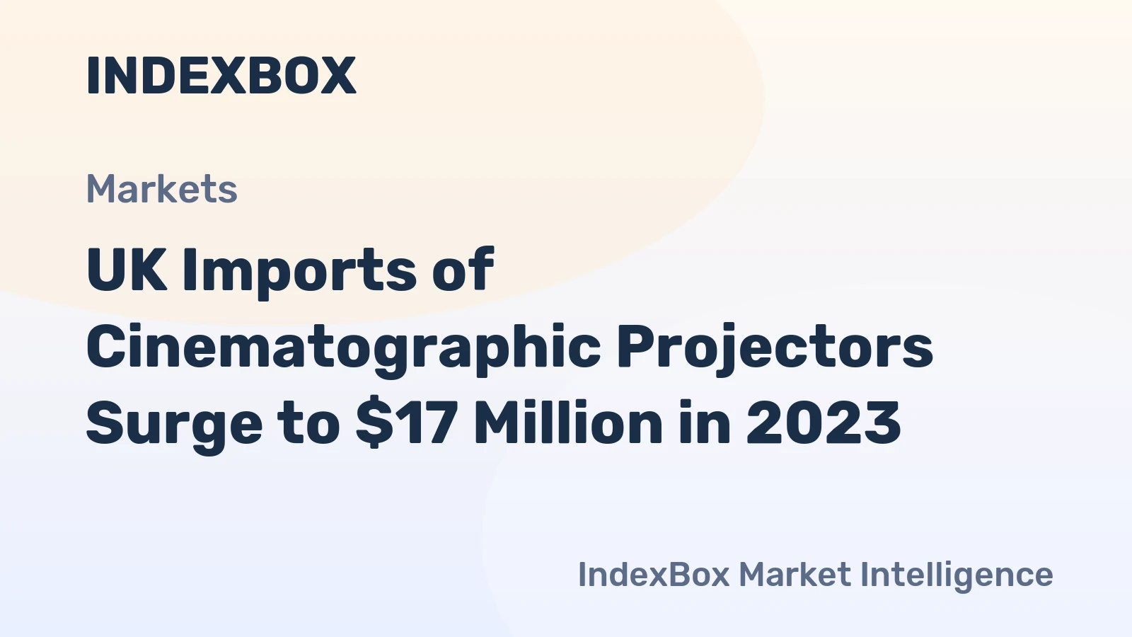 UK Imports of Cinematographic Projectors Surge to $17 Million in 2023