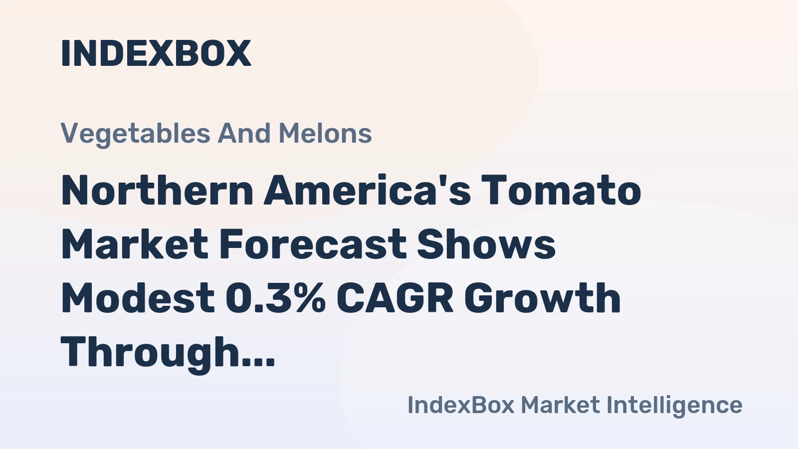 Northern America's Tomato Market Forecast Shows Modest 0.3% CAGR Growth Through 2035