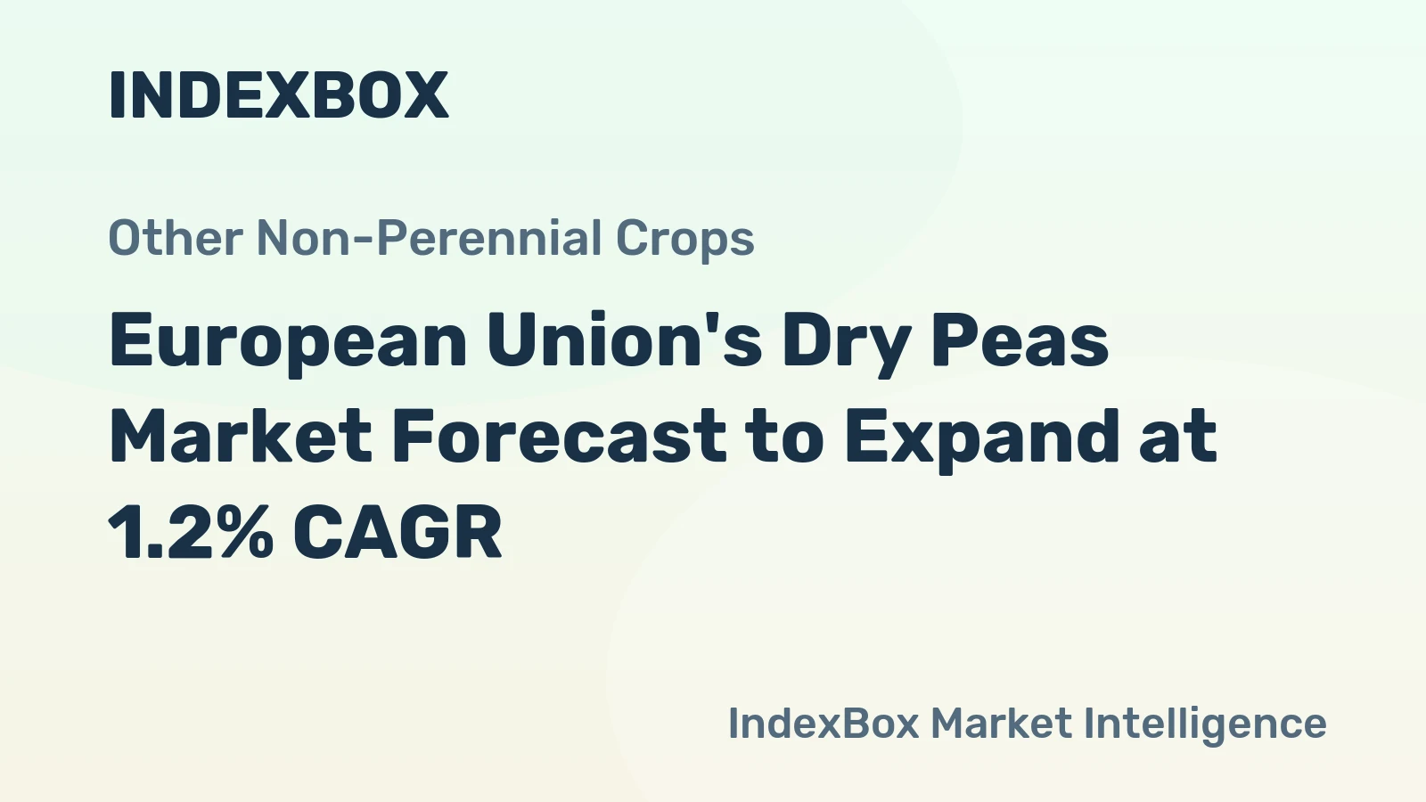 European Union's Dry Peas Market Forecast to Expand at 1.2% CAGR