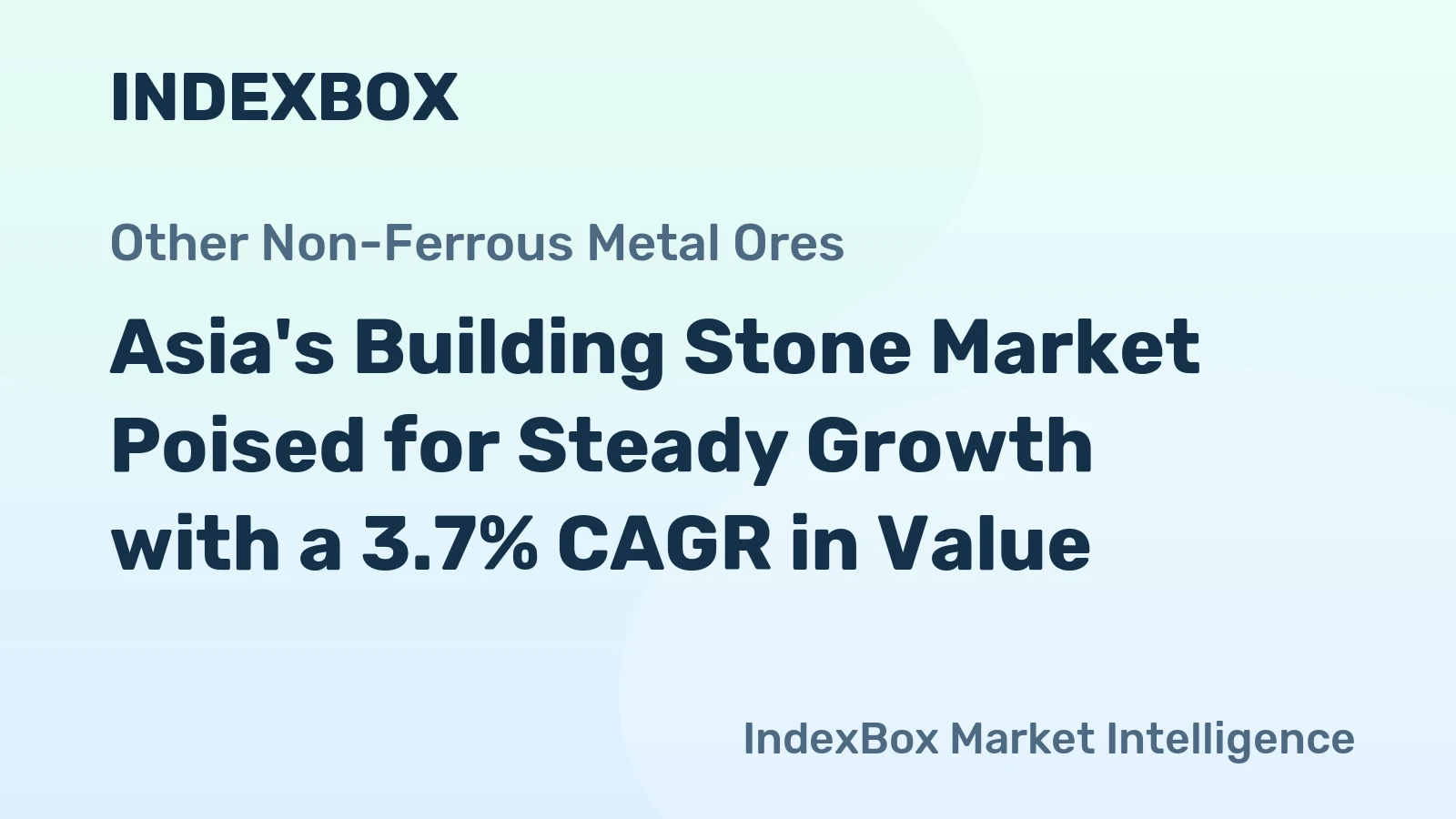 Asia's Building Stone Market Poised for Steady Growth with a 3.7% CAGR in Value