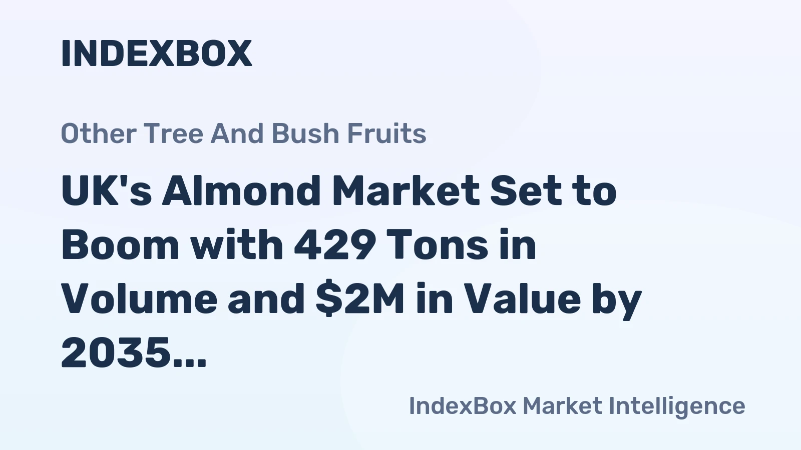 UK's Almond Market Set to Boom with 429 Tons in Volume and $2M in Value by 2035