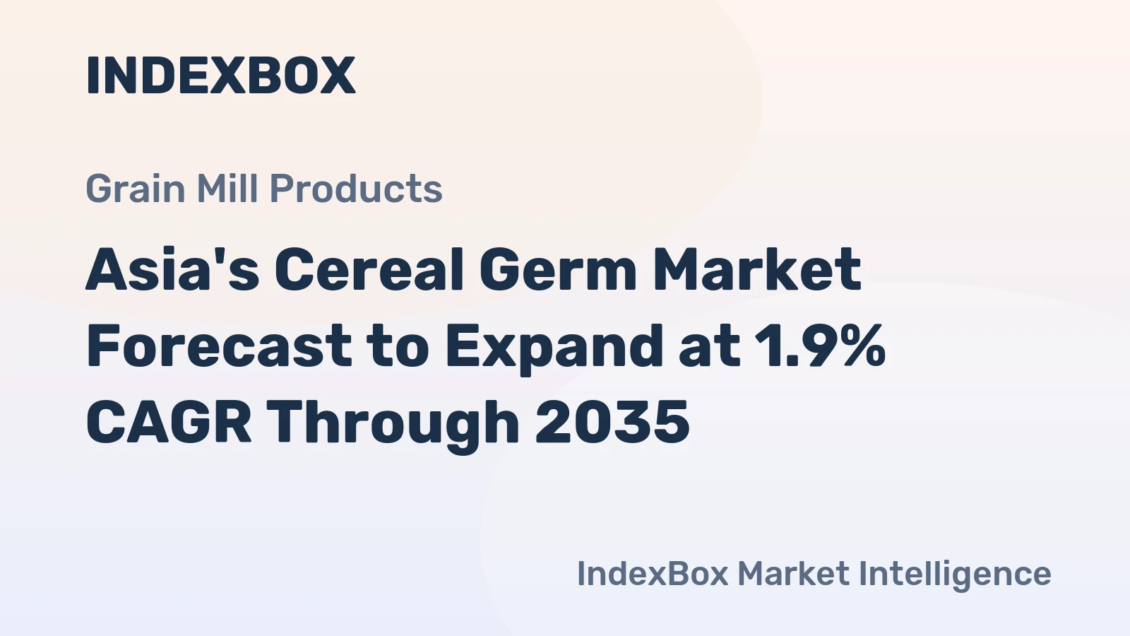 Asia's Cereal Germ Market Forecast to Expand at 1.9% CAGR Through 2035