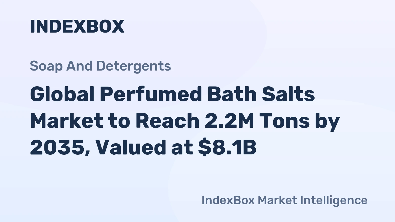 Global Perfumed Bath Salts Market to Reach 2.2M Tons by 2035, Valued at $8.1B