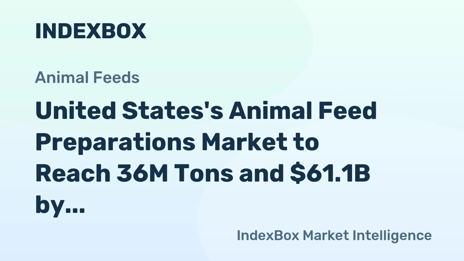 United States's Animal Feed Preparations Market to Reach 36M Tons and $61.1B by 2035