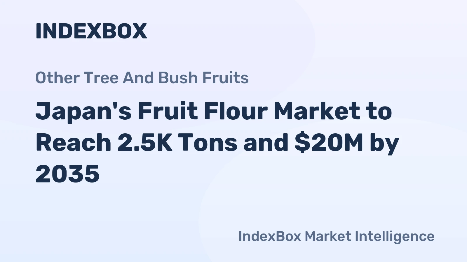 Japan's Fruit Flour Market to Reach 2.5K Tons and $20M by 2035