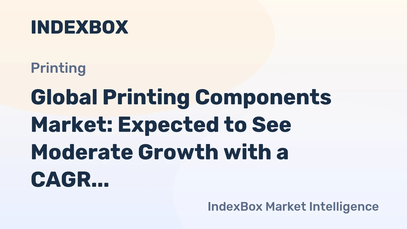 Global Printing Components Market: Expected to See Moderate Growth with a CAGR of +0.7% from 2024 to 2035