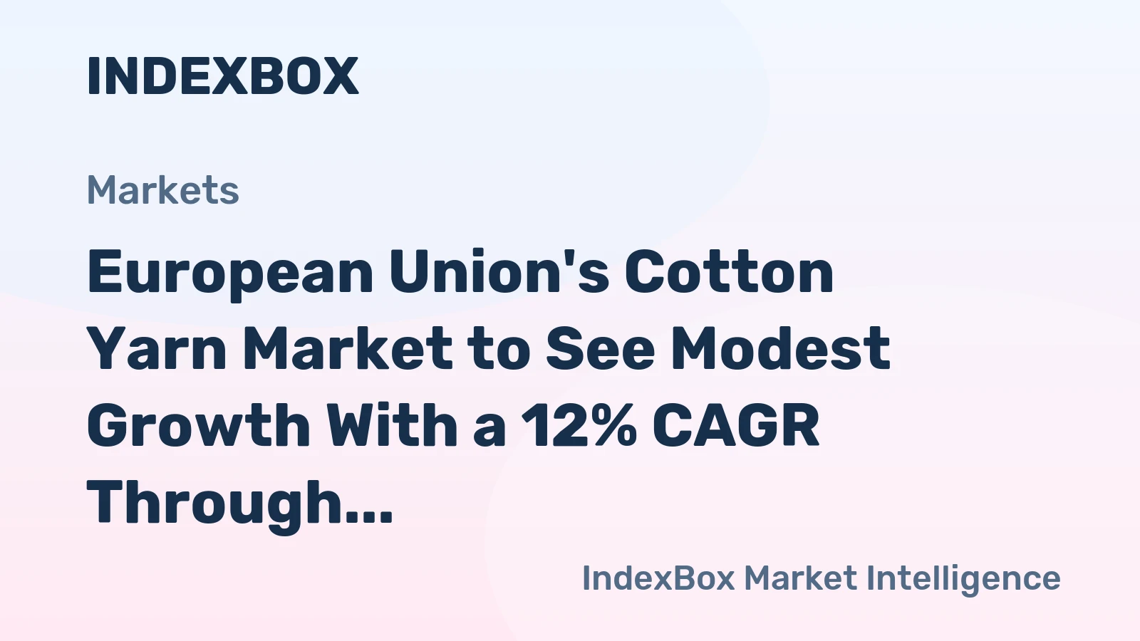 European Union's Cotton Yarn Market to See Modest Growth With a 12% CAGR Through 2035