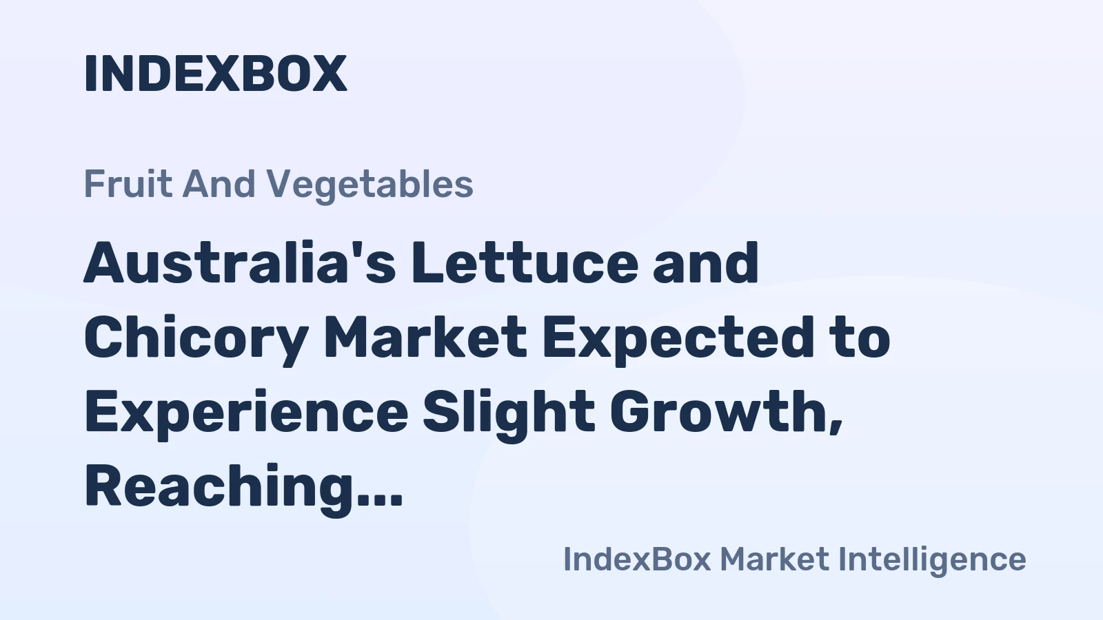 Australia's Lettuce and Chicory Market Expected to Experience Slight Growth, Reaching 144K Tons and $218M by 2035