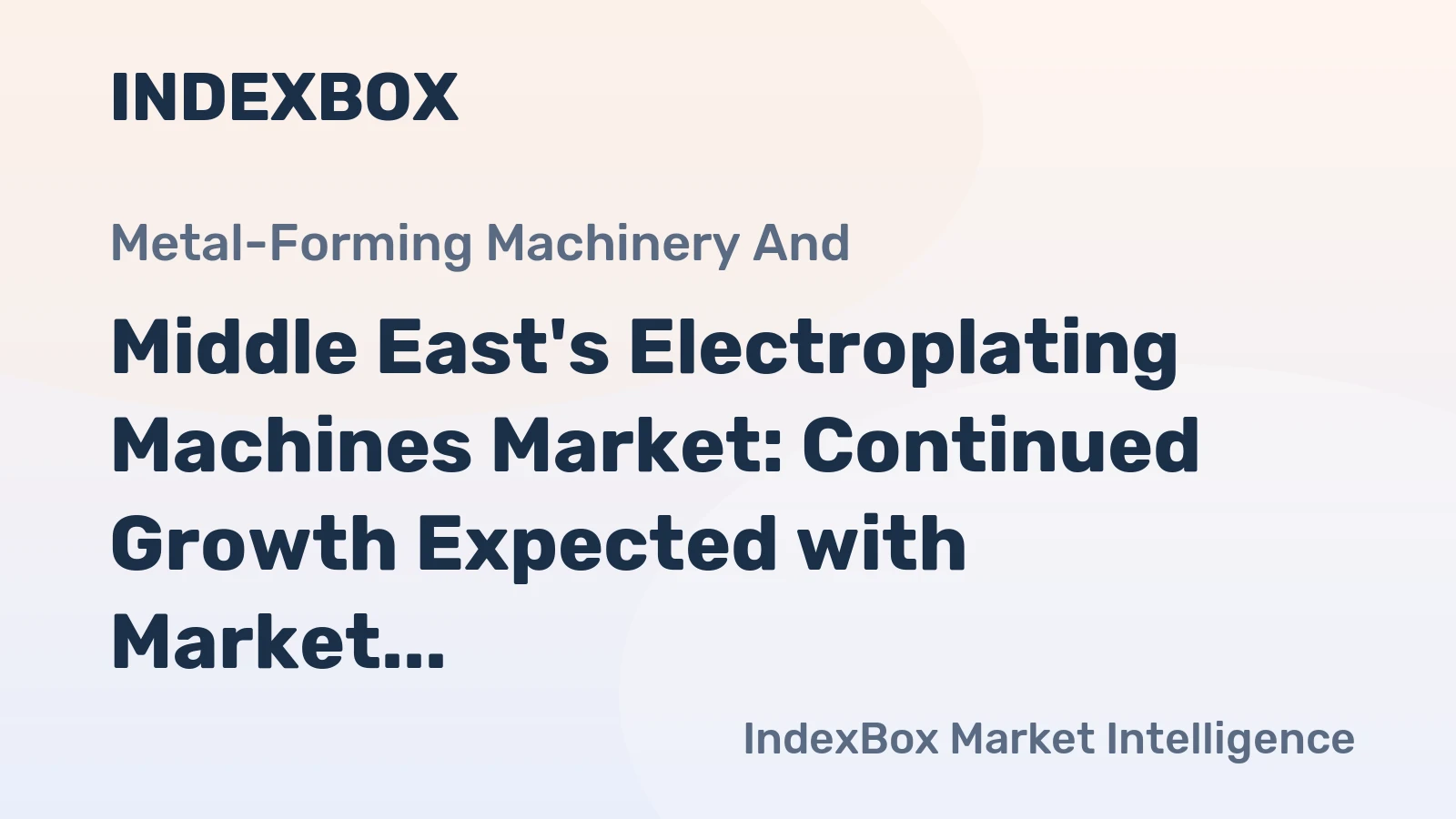 Middle East's Electroplating Machines Market: Continued Growth Expected with Market Volume Reaching 252K Units and Value Reaching $475M by 2035
