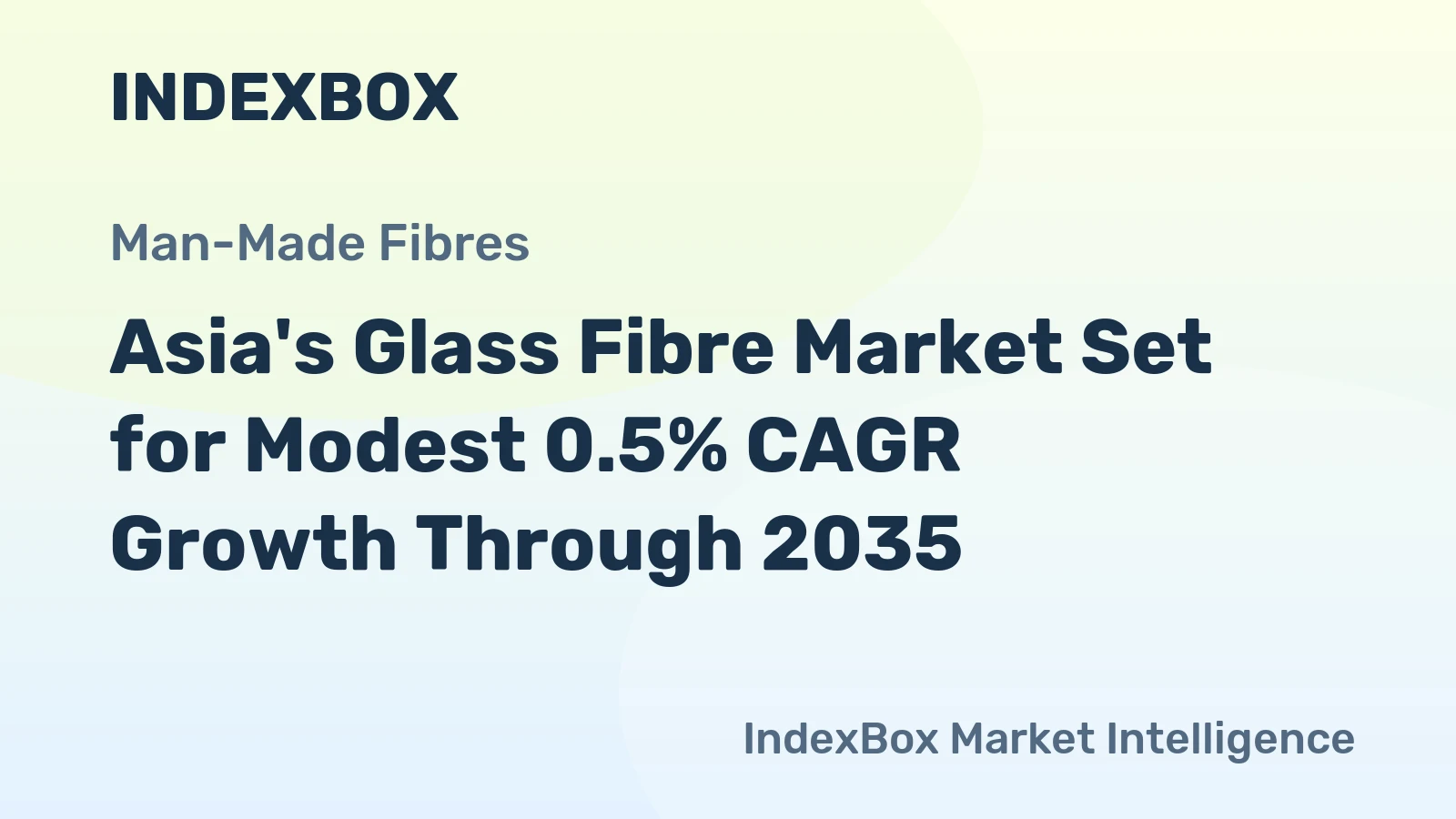 Asia's Glass Fibre Market Set for Modest 0.5% CAGR Growth Through 2035