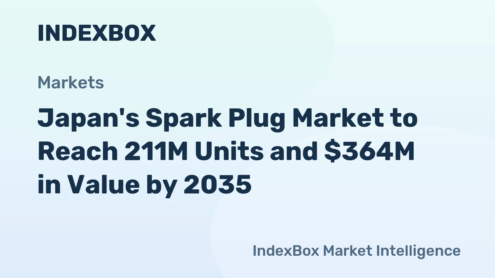 Japan's Spark Plug Market to Reach 211M Units and $364M in Value by 2035