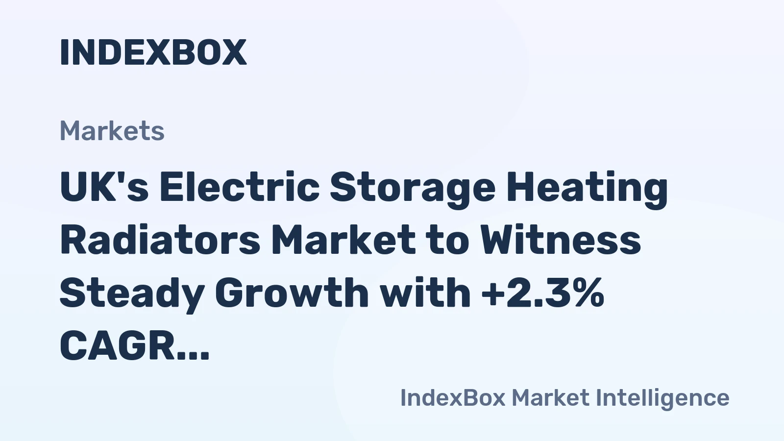UK's Electric Storage Heating Radiators Market to Witness Steady Growth with +2.3% CAGR over the Next Decade