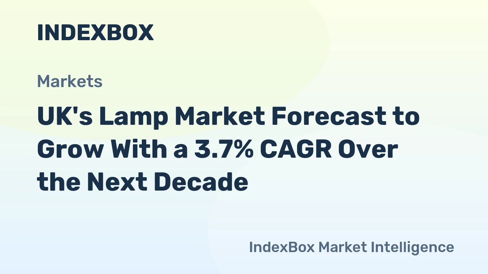 UK's Lamp Market Forecast to Grow With a 3.7% CAGR Over the Next Decade