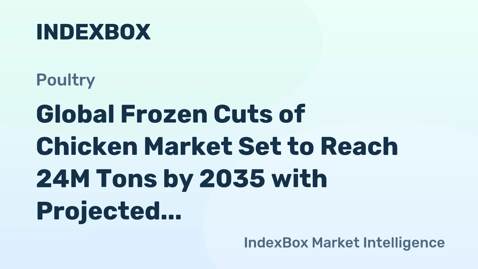 Global Frozen Cuts of Chicken Market Set to Reach 24M Tons by 2035 with Projected Value of $42.5B