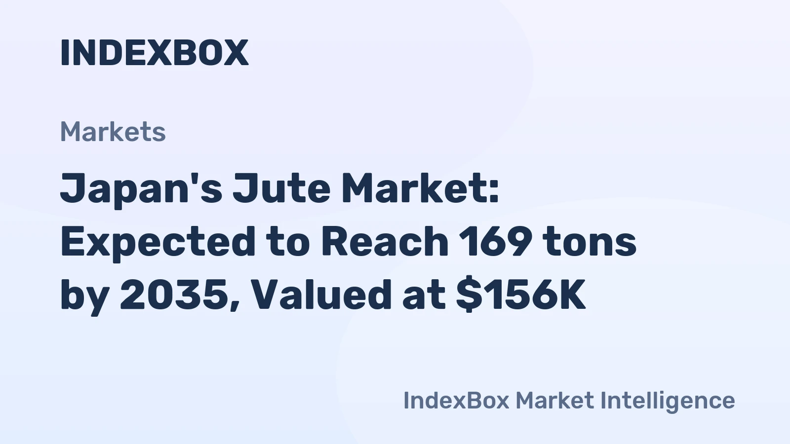 Japan's Jute Market: Expected to Reach 169 tons by 2035, Valued at $156K
