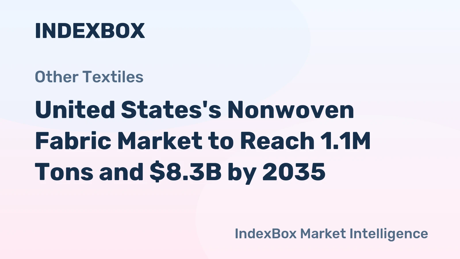 United States's Nonwoven Fabric Market to Reach 1.1M Tons and $8.3B by 2035