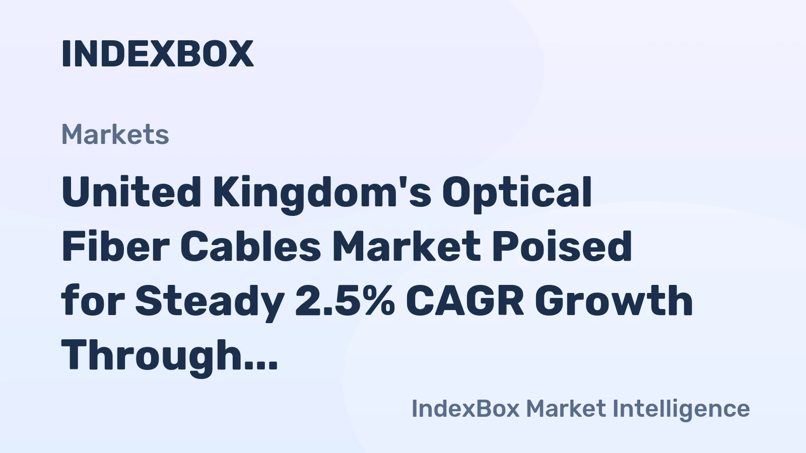 United Kingdom's Optical Fiber Cables Market Poised for Steady 2.5% CAGR Growth Through 2035