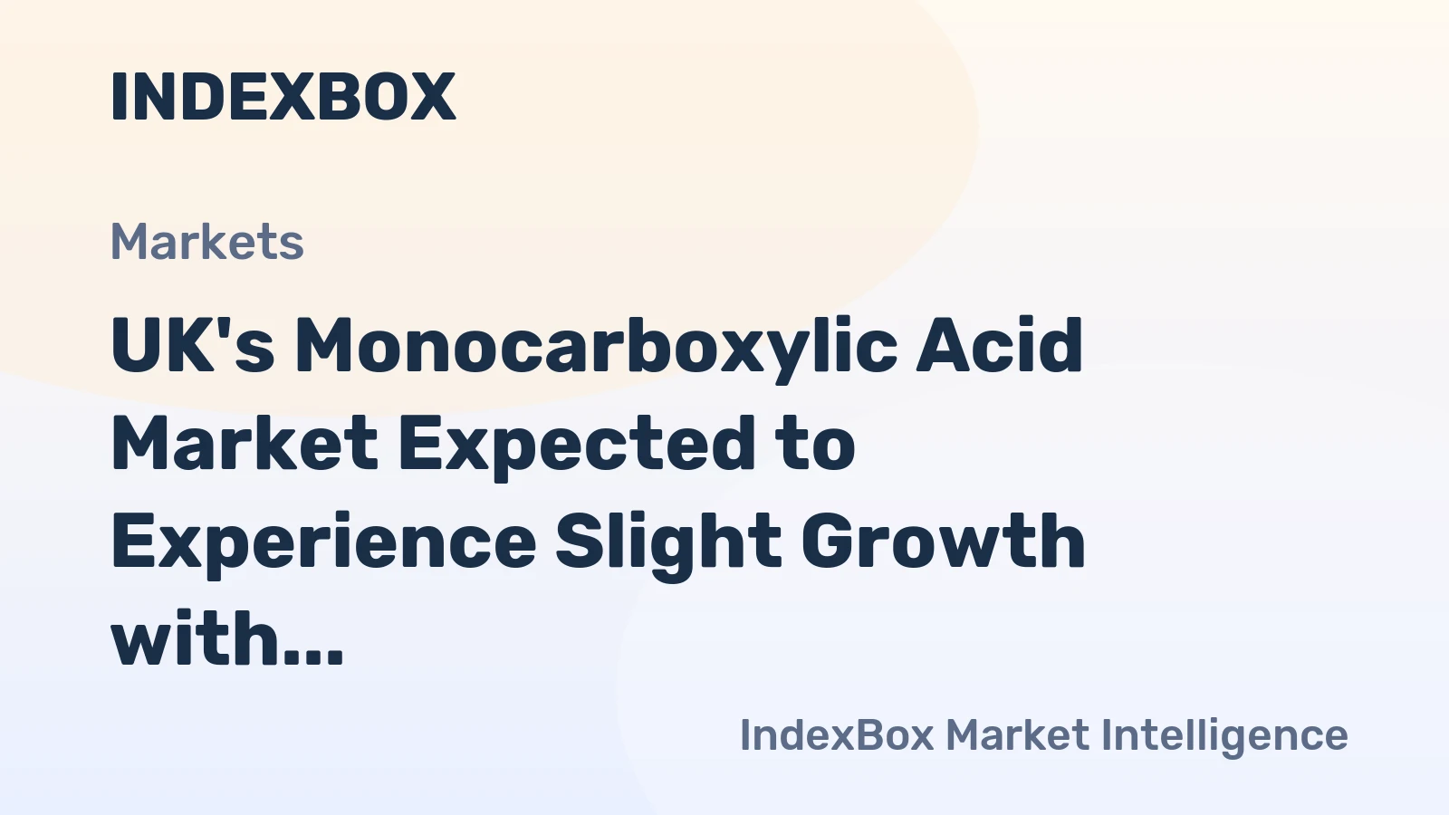 UK's Monocarboxylic Acid Market Expected to Experience Slight Growth with CAGR of +0.3%