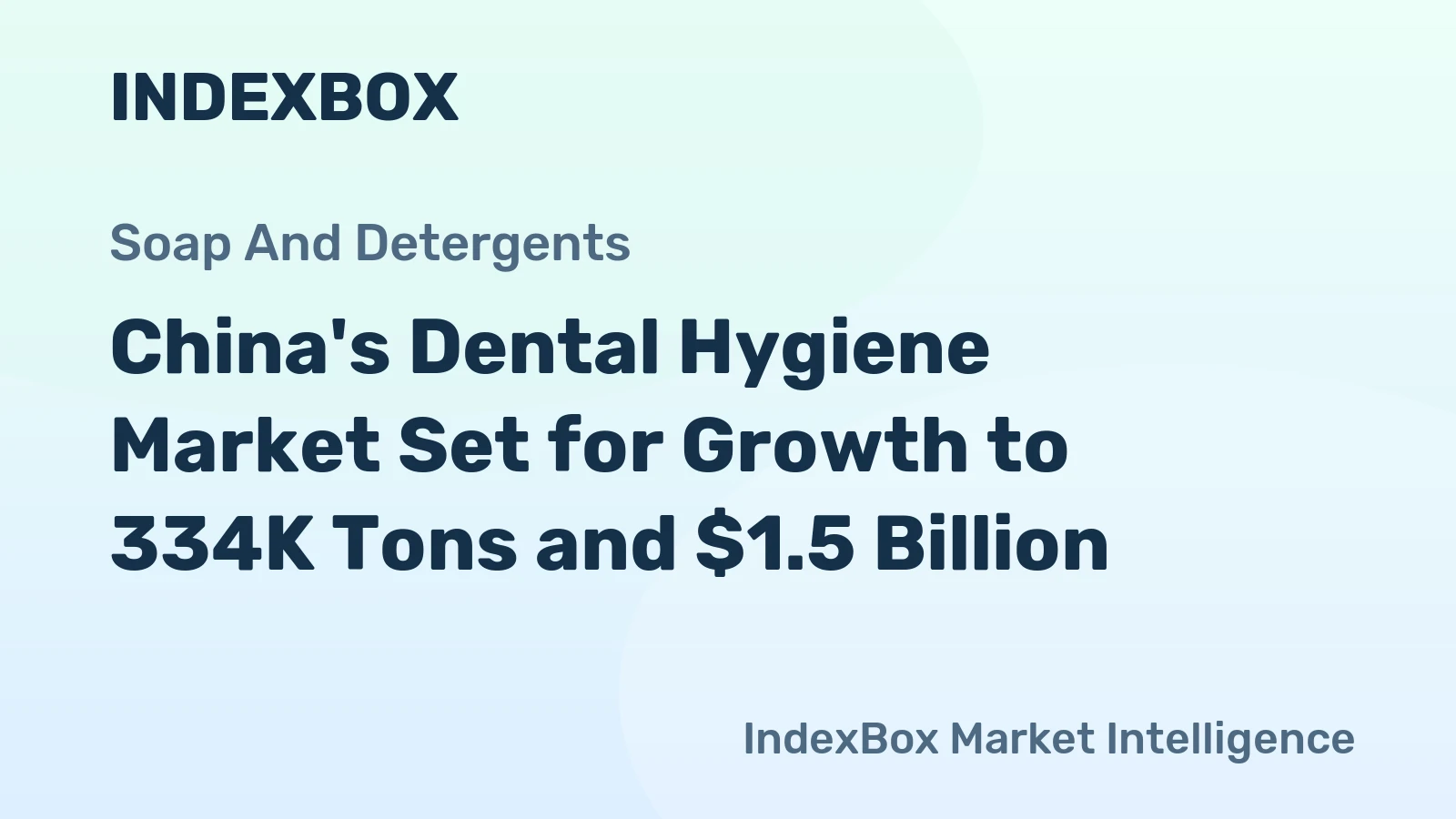China's Dental Hygiene Market Set for Growth to 334K Tons and $1.5 Billion
