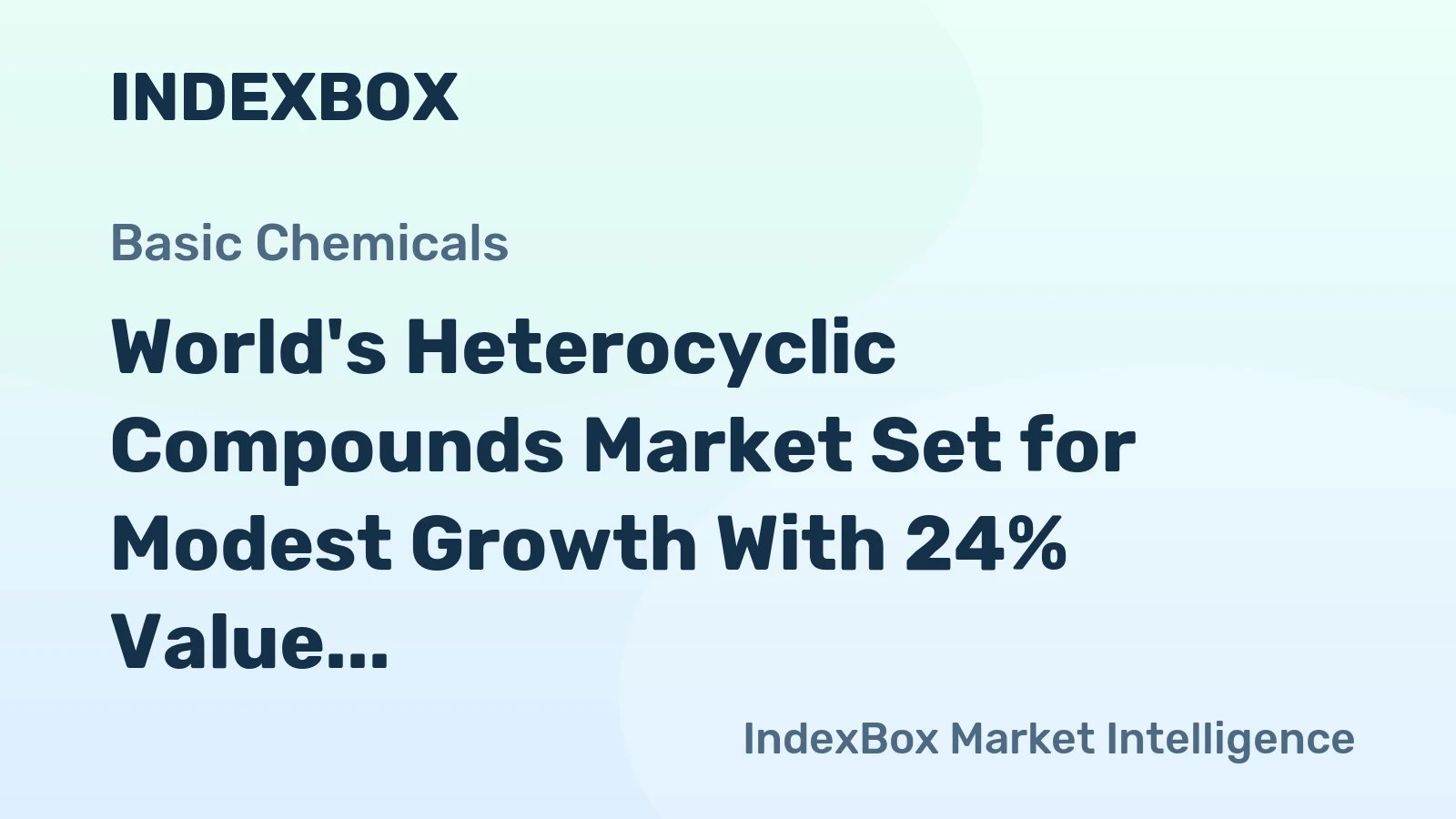 World's Heterocyclic Compounds Market Set for Modest Growth With 24% Value CAGR Through 2035
