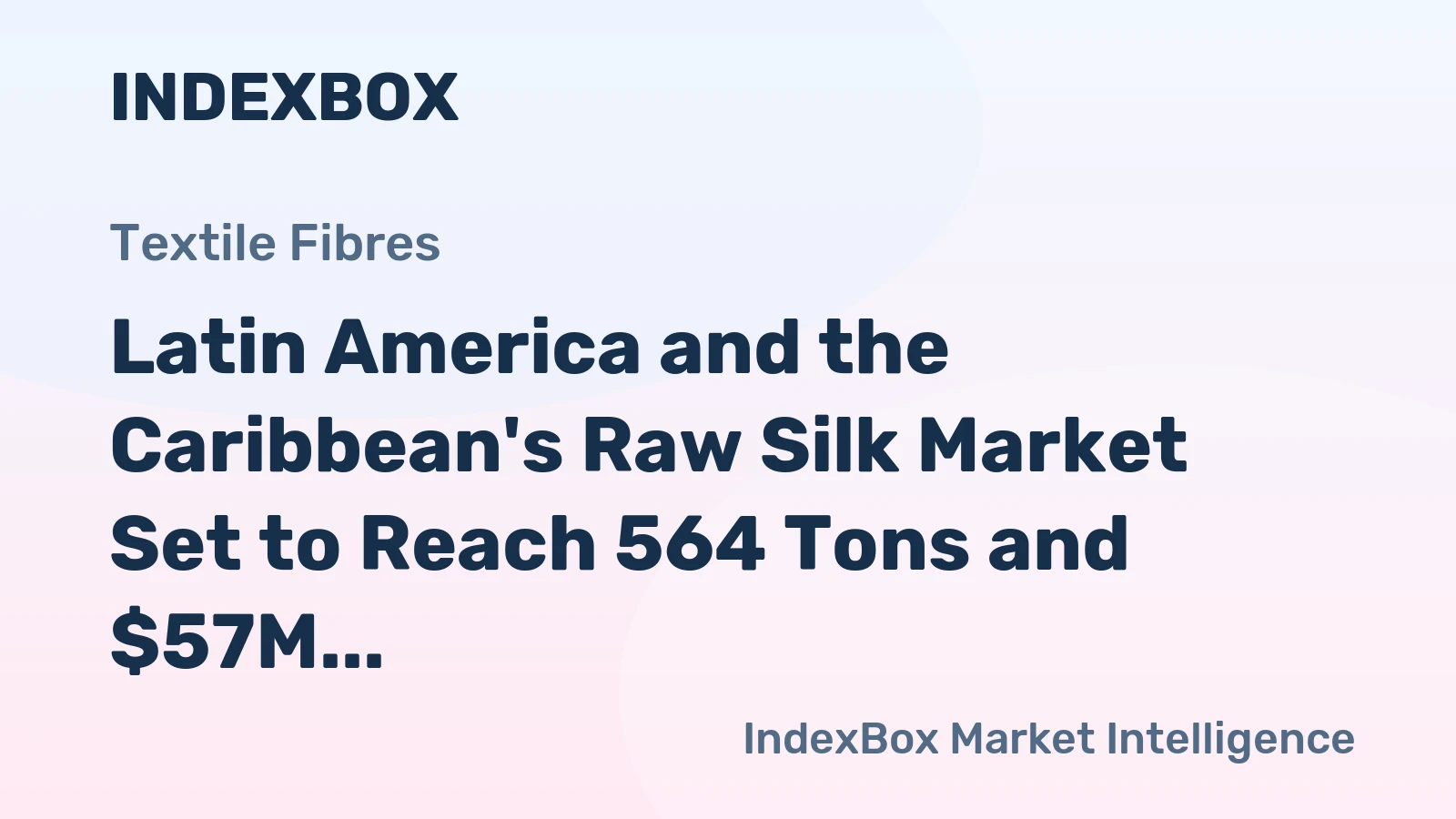 Latin America and the Caribbean's Raw Silk Market Set to Reach 564 Tons and $57M by 2035