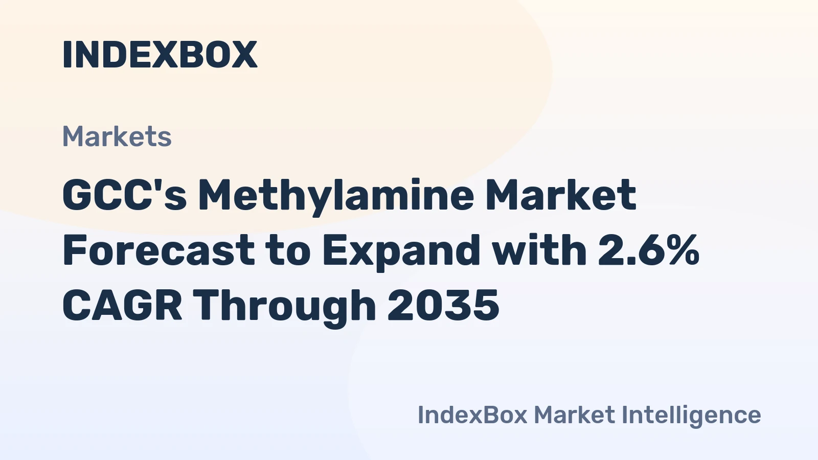GCC's Methylamine Market Forecast to Expand with 2.6% CAGR Through 2035