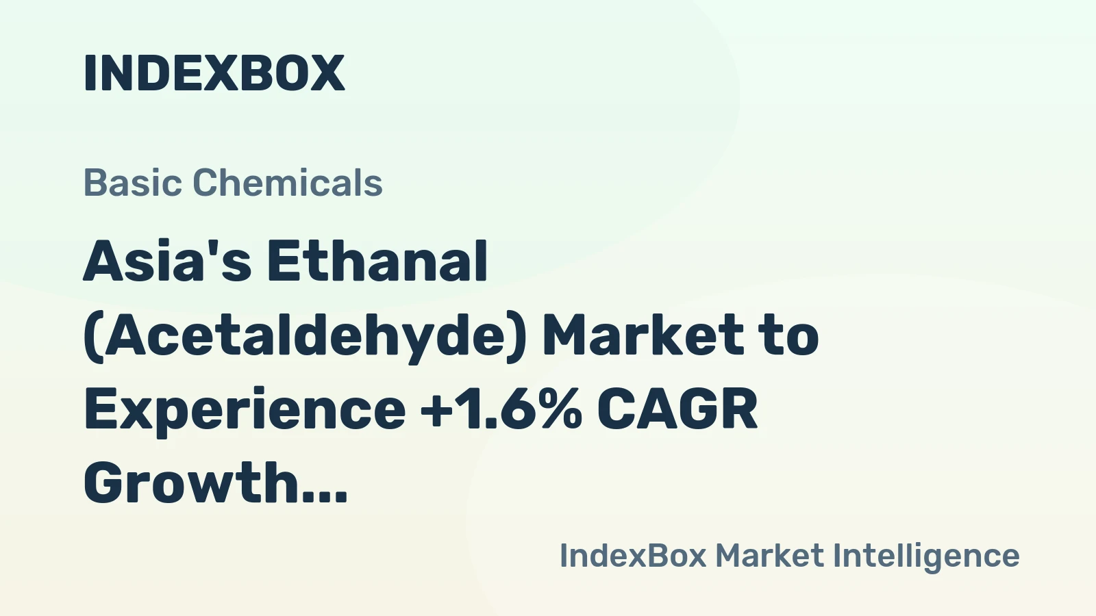 Asia's Ethanal (Acetaldehyde) Market to Experience +1.6% CAGR Growth from 2024-2035, Reaching 838K tons
