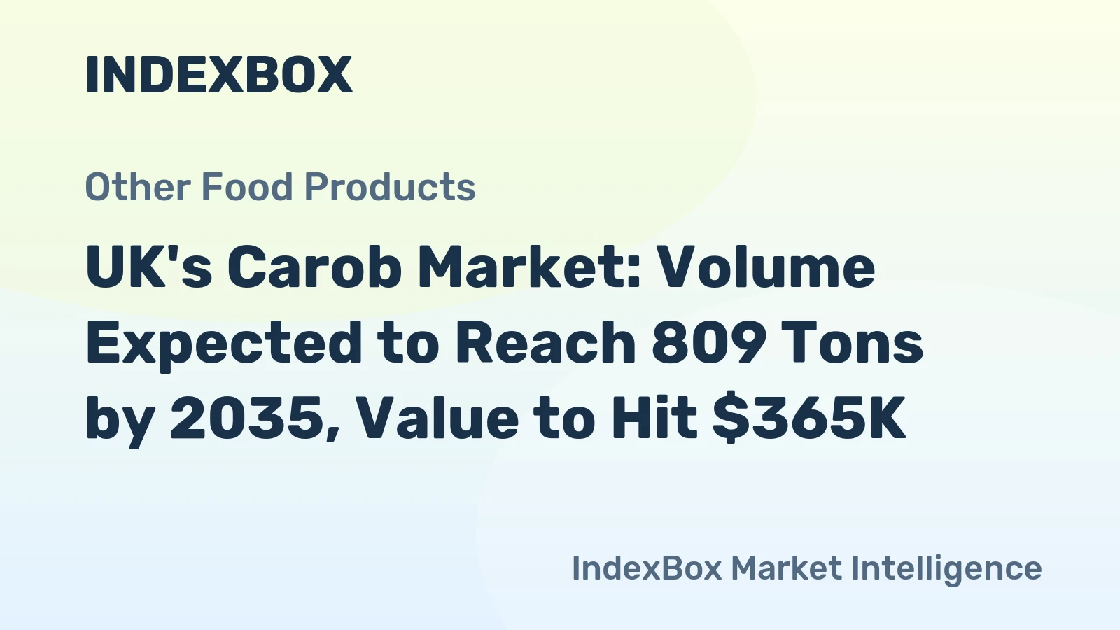 UK's Carob Market: Volume Expected to Reach 809 Tons by 2035, Value to Hit $365K