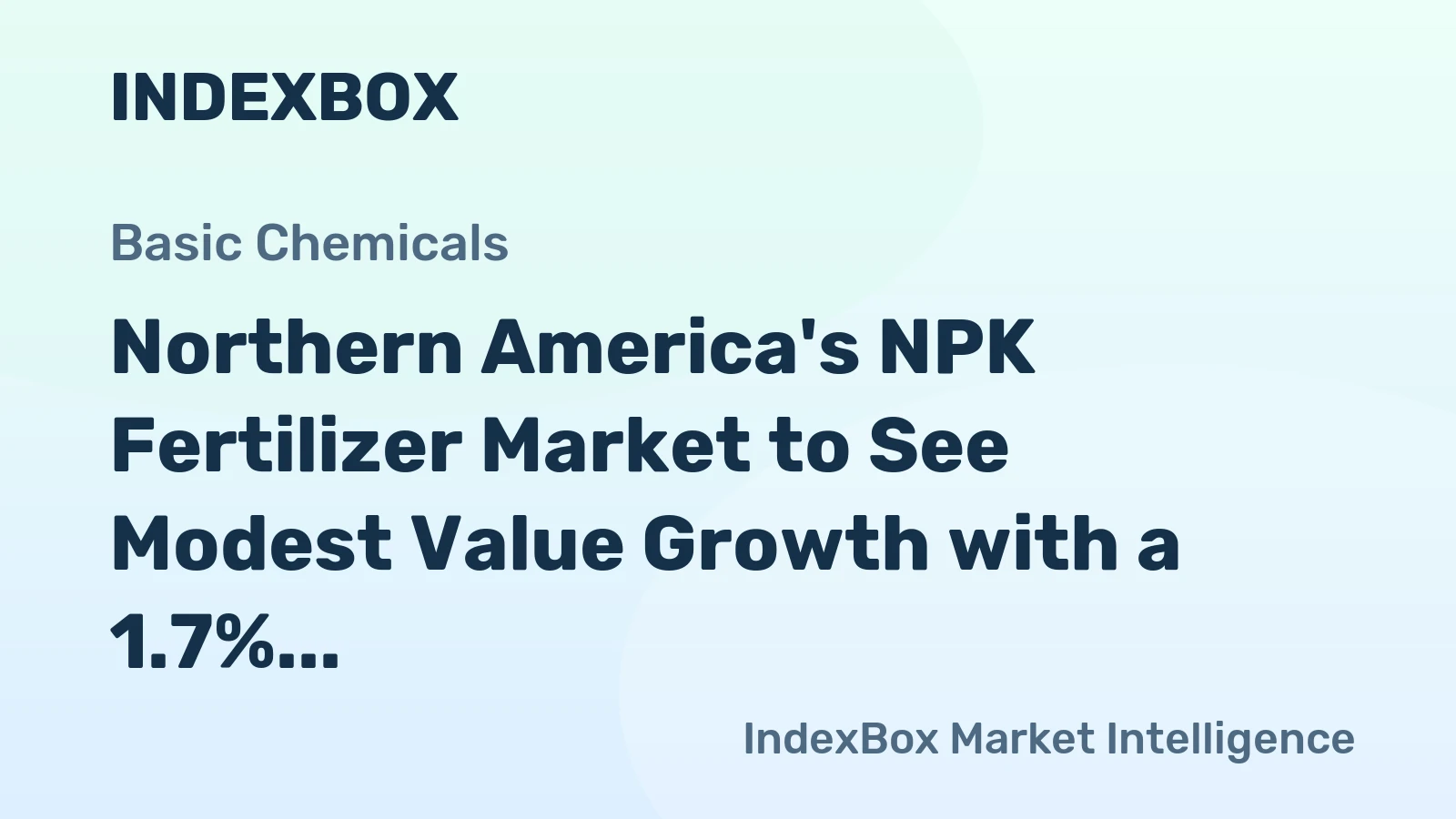 Northern America's NPK Fertilizer Market to See Modest Value Growth with a 1.7% CAGR Through 2035