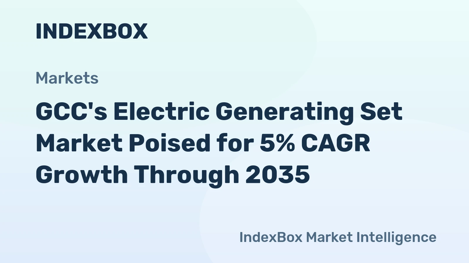 GCC's Electric Generating Set Market Poised for 5% CAGR Growth Through 2035