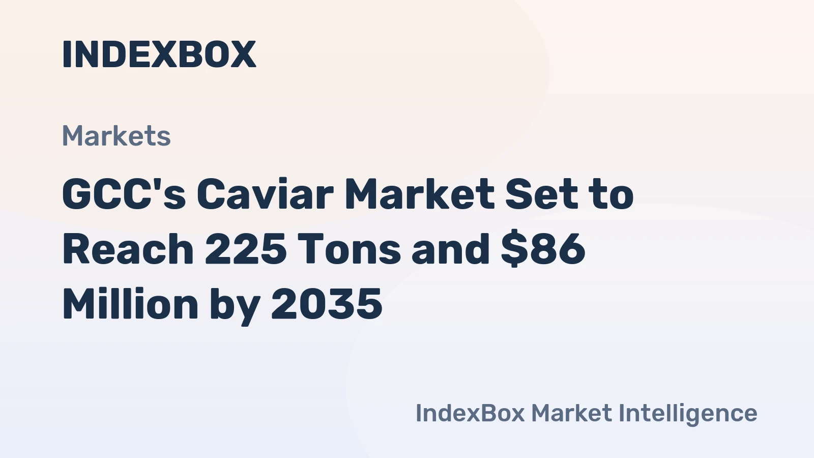 GCC's Caviar Market Set to Reach 225 Tons and $86 Million by 2035