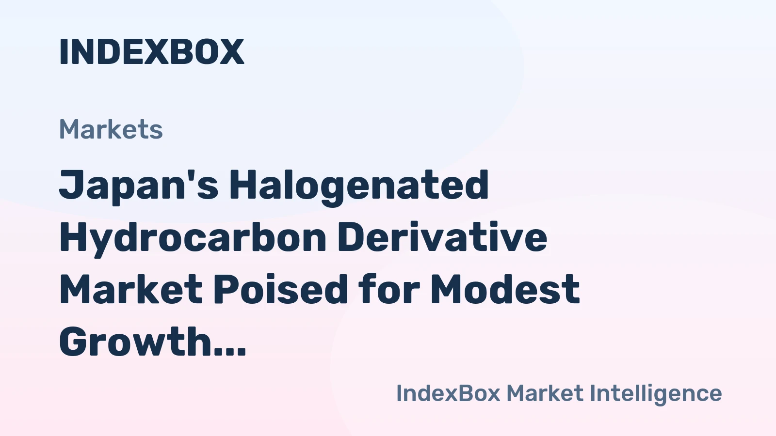 Japan's Halogenated Hydrocarbon Derivative Market Poised for Modest Growth with 3.3% CAGR