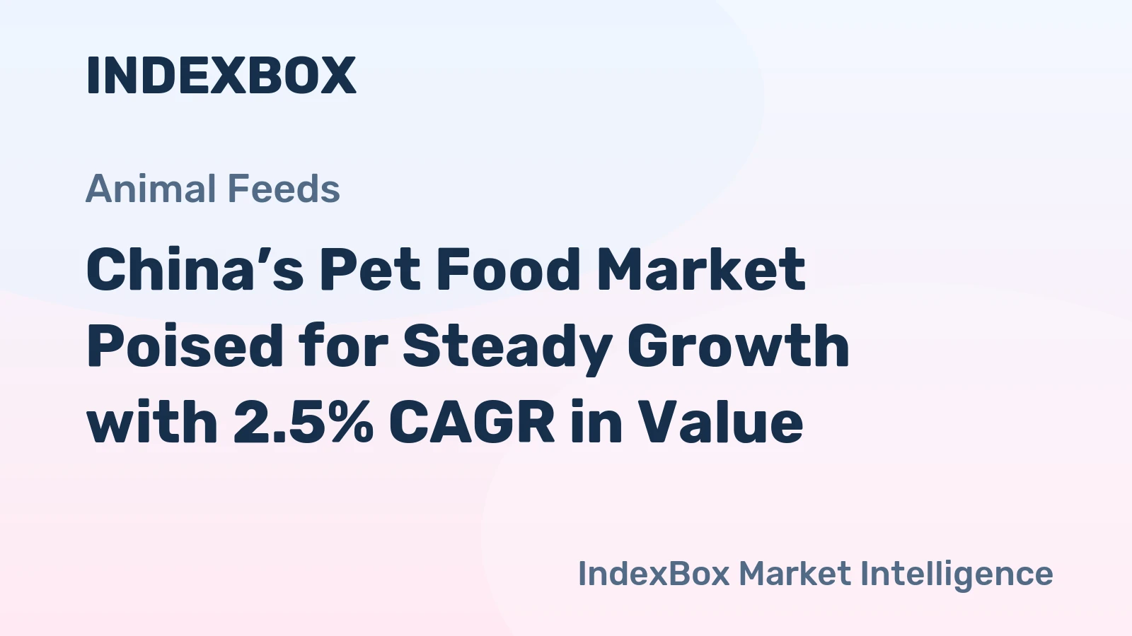 China’s Pet Food Market Poised for Steady Growth with 2.5% CAGR in Value