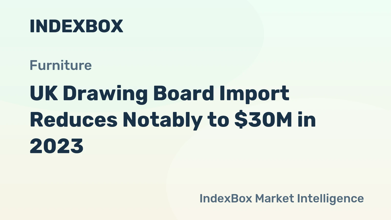 UK Drawing Board Import Reduces Notably to $30M in 2023