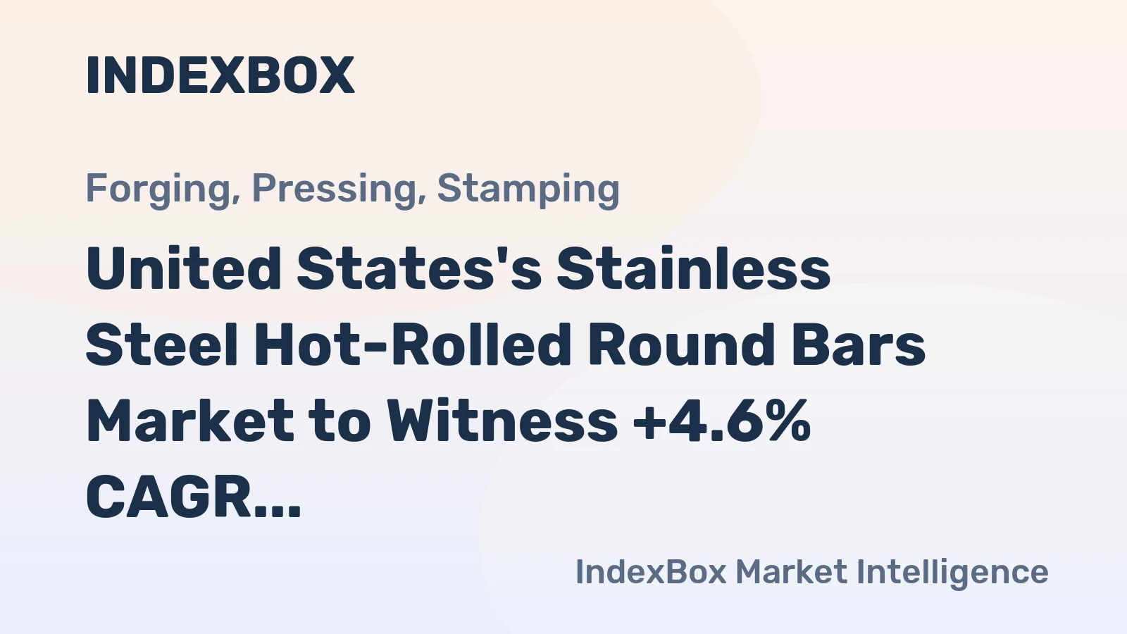 United States's Stainless Steel Hot-Rolled Round Bars Market to Witness +4.6% CAGR Growth from 2024-2035