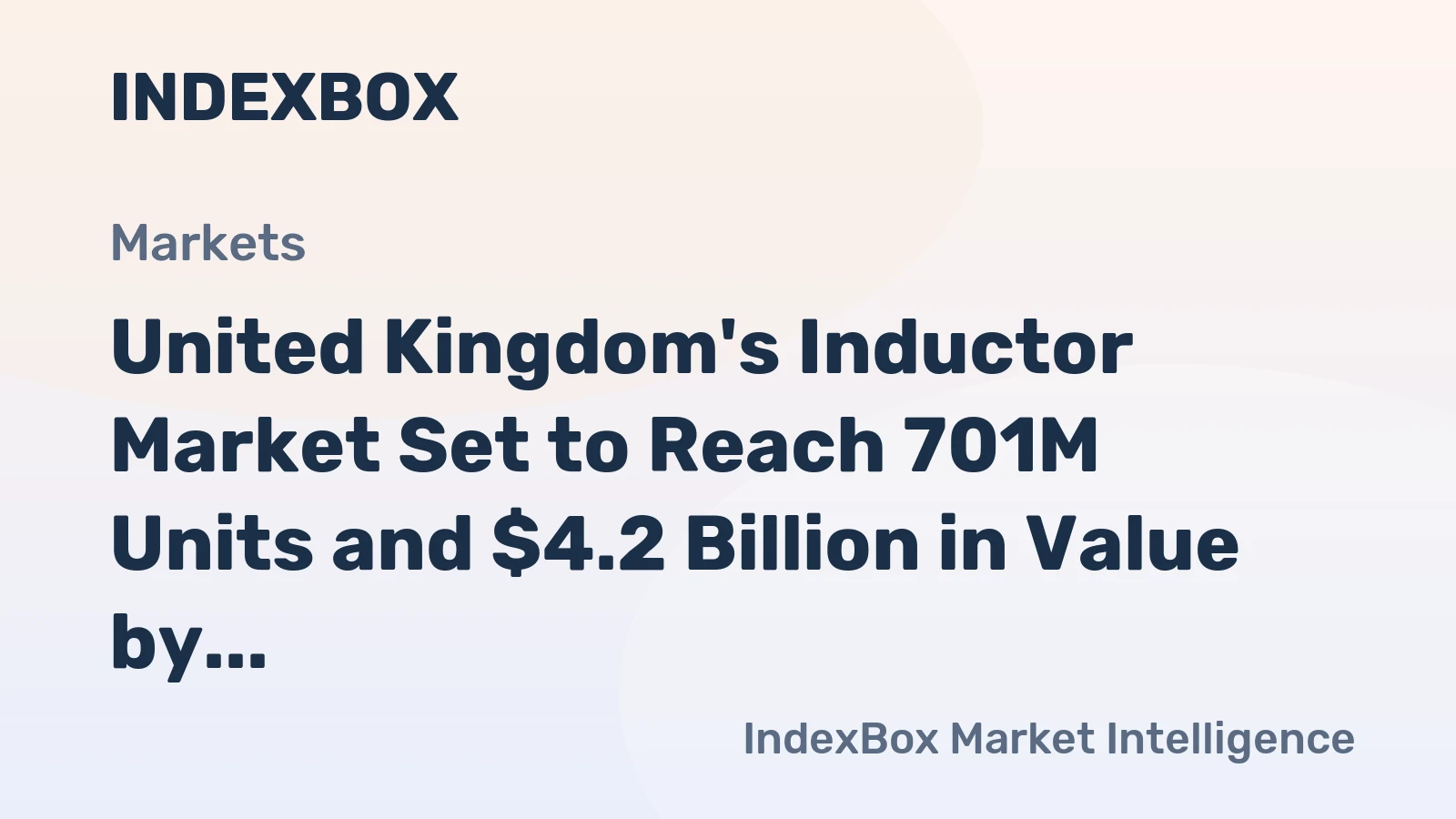 United Kingdom's Inductor Market Set to Reach 701M Units and $4.2 Billion in Value by 2035