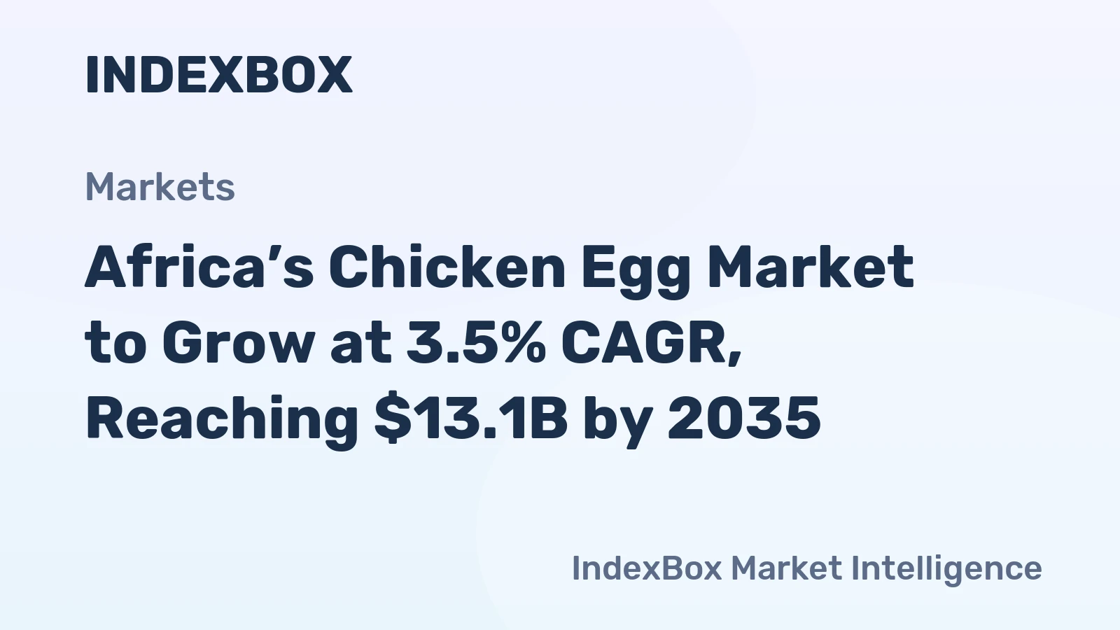 Africa’s Chicken Egg Market to Grow at 3.5% CAGR, Reaching $13.1B by 2035