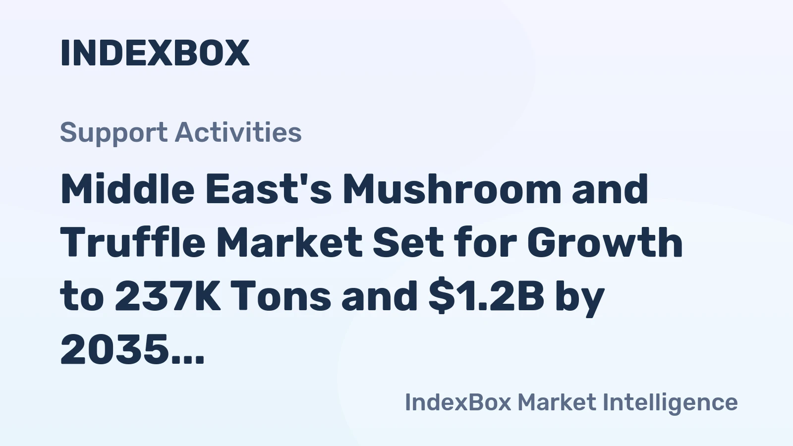 Middle East's Mushroom and Truffle Market Set for Growth to 237K Tons and $1.2B by 2035